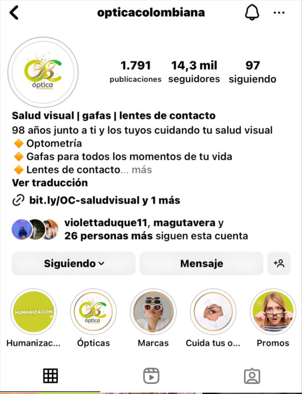 Inicio - Óptica Colombiana